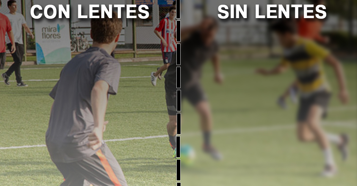 Por qué debes usar lentes para jugar fútbol